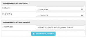 Years Calculator: How Many Years Between Two Dates