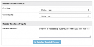 Decades Calculator: See How Many Decades Between Two Dates
