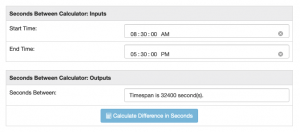 Seconds Calculator: See Seconds Between Two Times