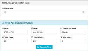 Hours Ago Calculator: your hourly time travel assistant
