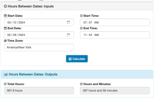 Master Time Management with the Hours Between Dates Calculator