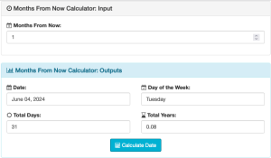 Months From Now Calculator: Calculate Future Dates Freely