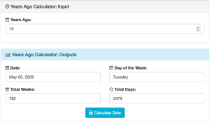 Years Ago Calculator: step back in time effortlessly